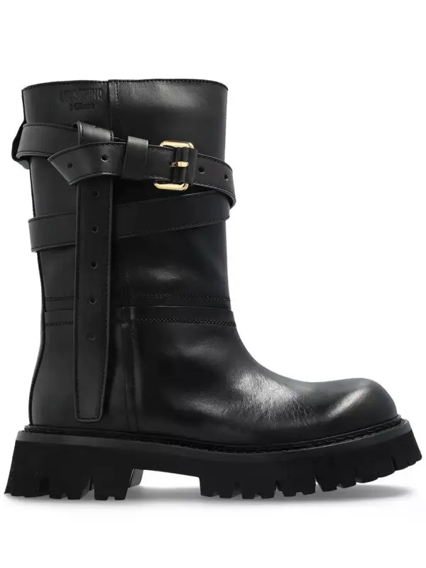 Moschino Buckle-strap Boots