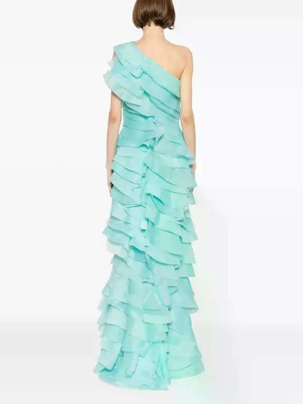 SAIID KOBEISY Layered Organza Dress - Blue