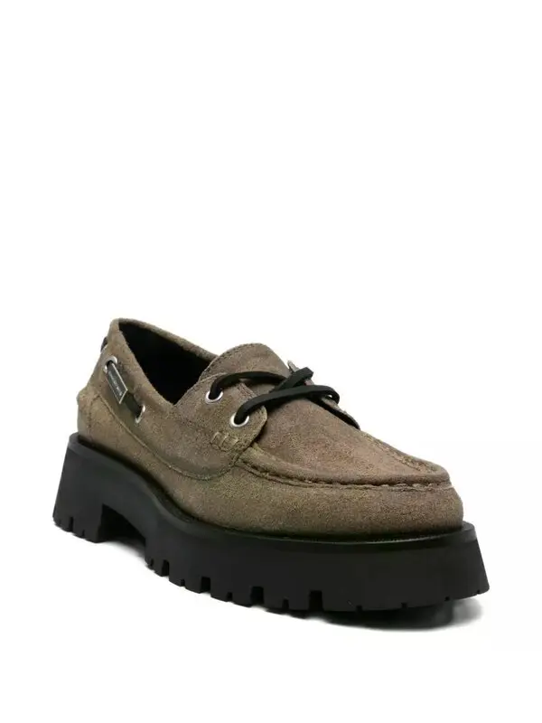 Alexander Wang Carson Platform Boat Shoes - Green