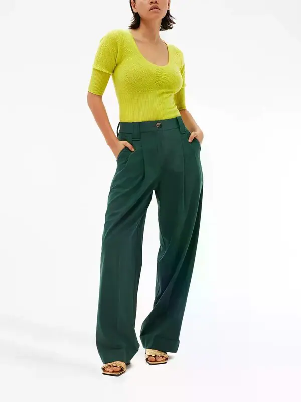 GANNI Pleat-detail Trousers