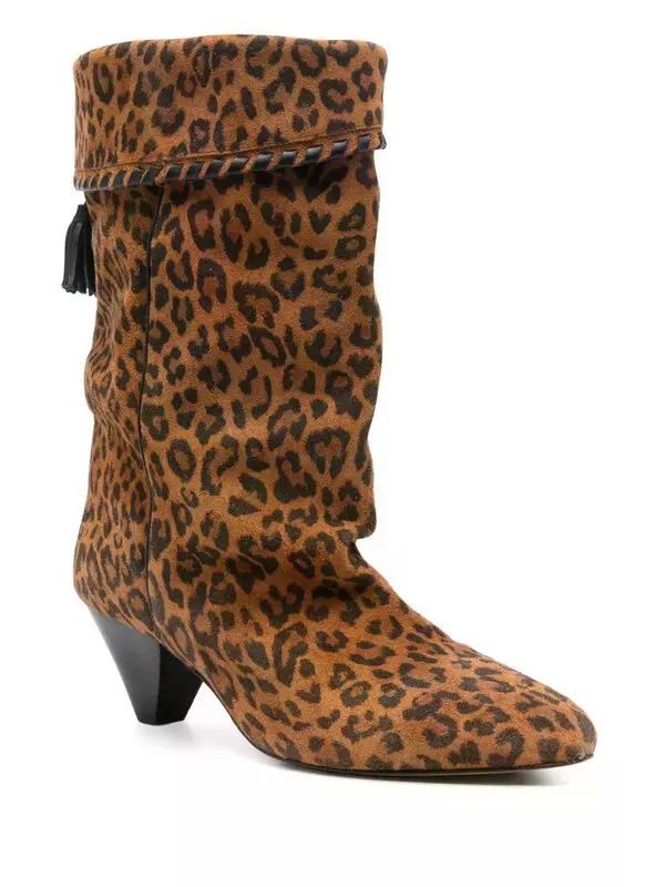 Isabel Marant Étoile 55mm Dalby Leopard Print Boots