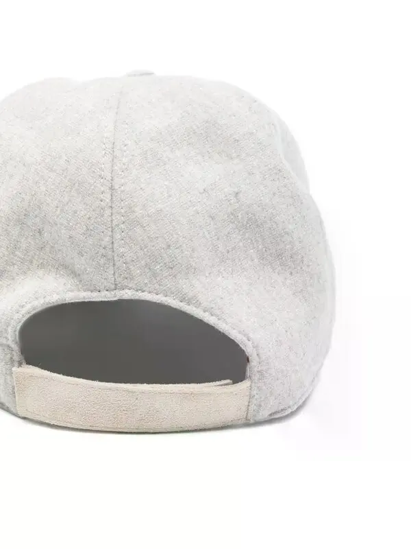 Eleventy Logo-embroidered Baseball Cap - Grey