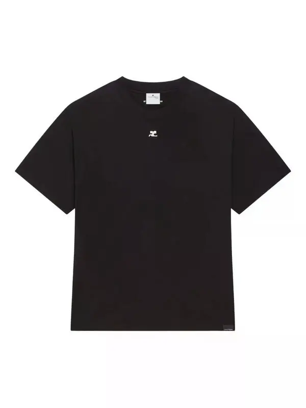 COURREGES Logo-embroidered Short-sleeve T-shirt
