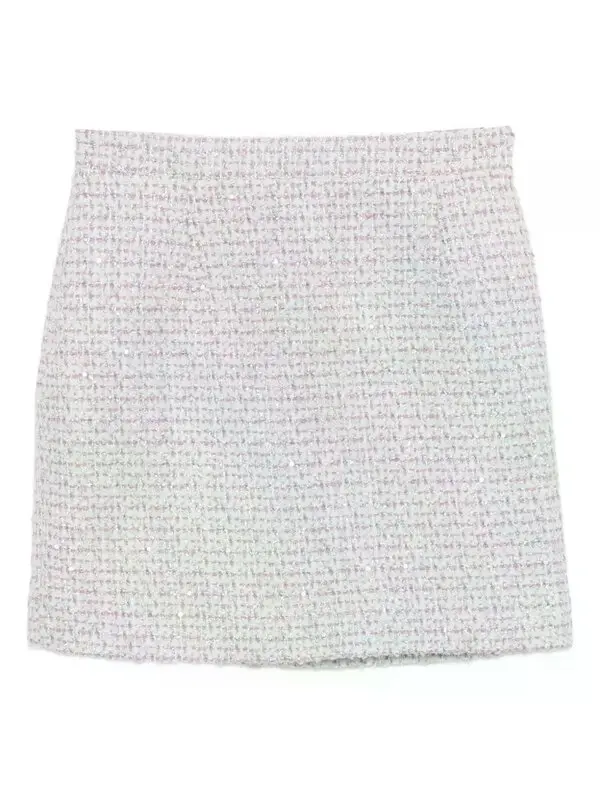 Alessandra Rich Sequin-embellished Tweed Skirt