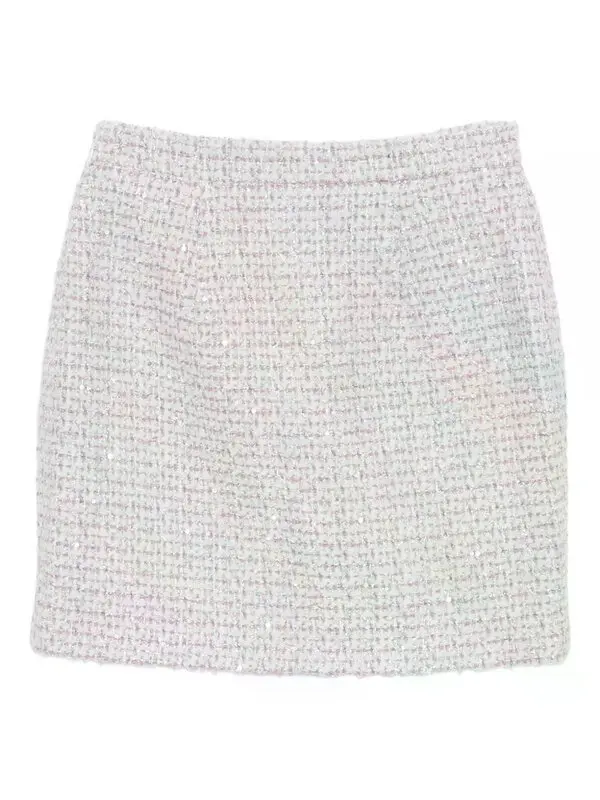 Alessandra Rich Sequin-embellished Tweed Skirt