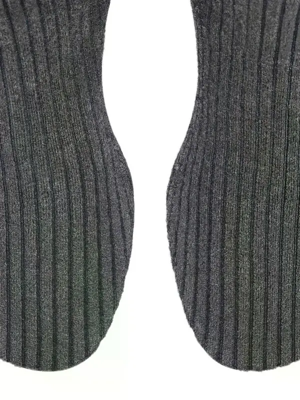 COURREGES Ribbed-knit Ankle Boots