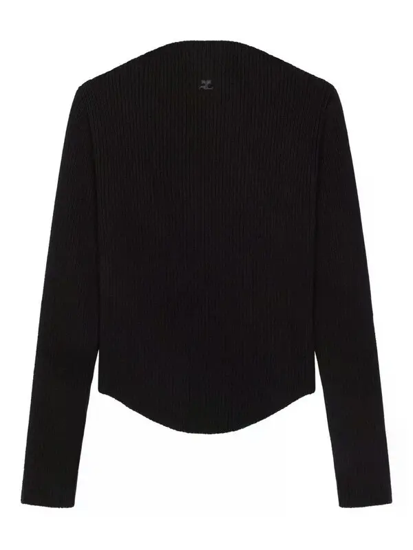 COURREGES Slash-neck Sweater