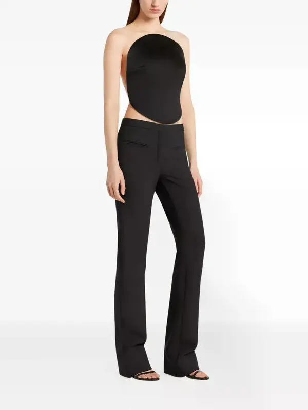 COURREGES Asymmetrical Bodysuit - Black