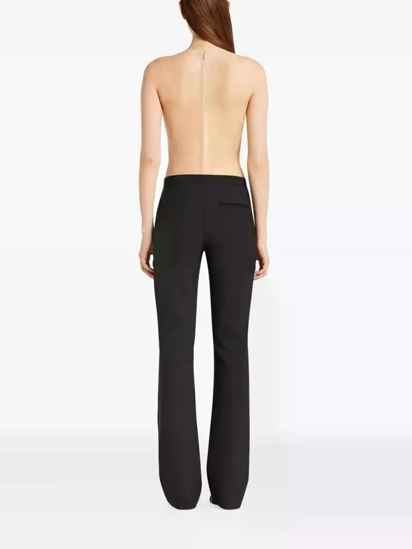 COURREGES Asymmetrical Bodysuit - Black