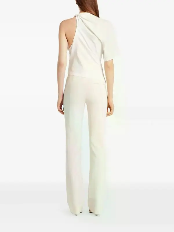 COURREGES Asymmetrical One-shoulder T-shirt - White