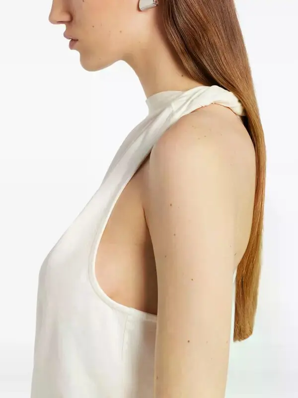 COURREGES Asymmetrical One-shoulder T-shirt - White