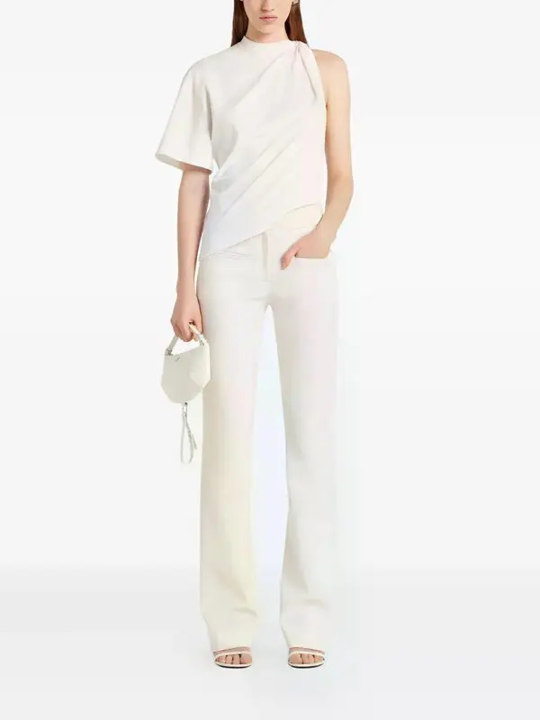 COURREGES Asymmetrical One-shoulder T-shirt - White