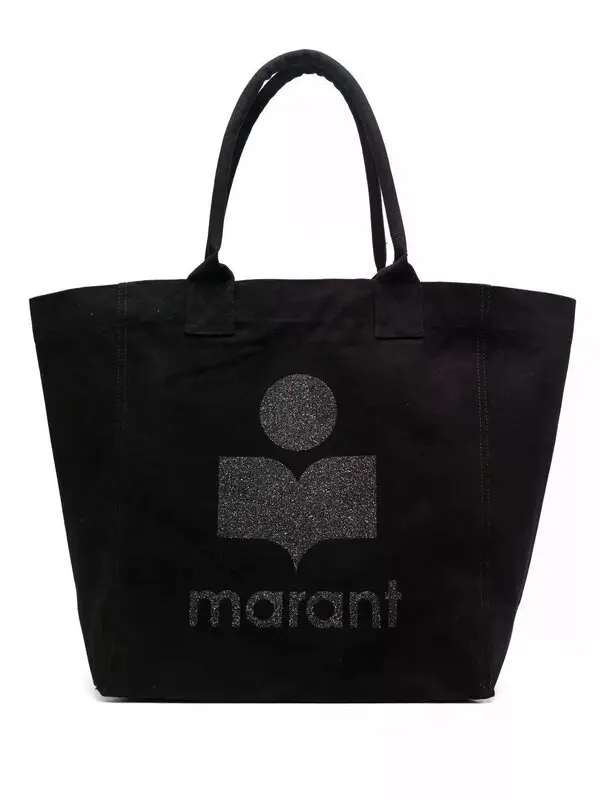 Isabel Marant Étoile Yenky Logo-print Tote Bags - Black