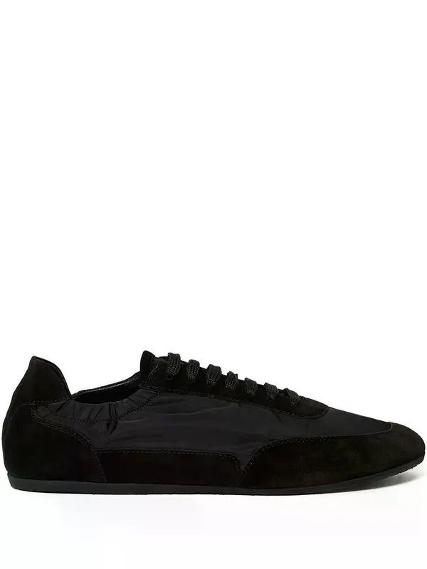 SCAROSSO Leggera Suede And Nylon Sneakers - Black
