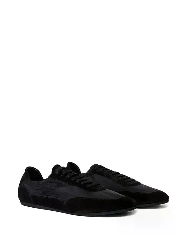 SCAROSSO Leggera Suede And Nylon Sneakers - Black