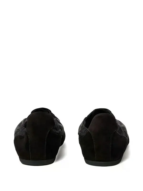 SCAROSSO Leggera Suede And Nylon Sneakers - Black