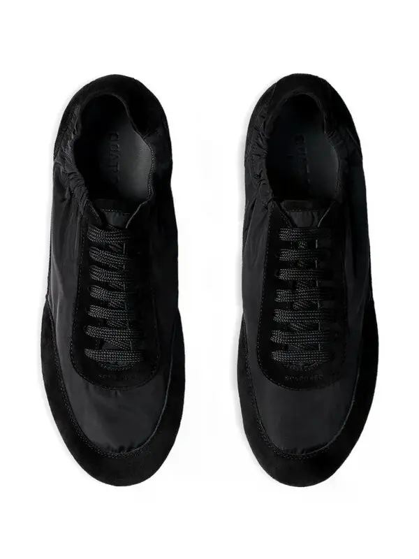 SCAROSSO Leggera Suede And Nylon Sneakers - Black