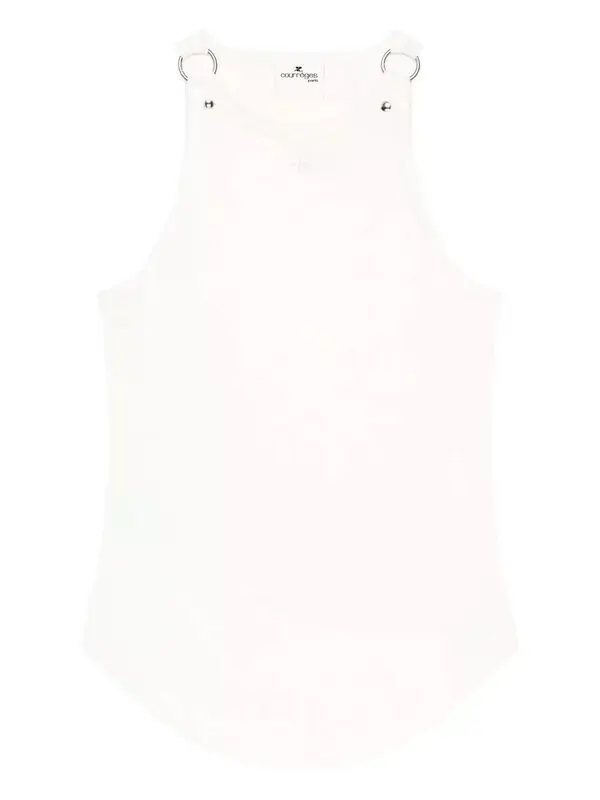 COURREGES Sleeveless Top - White