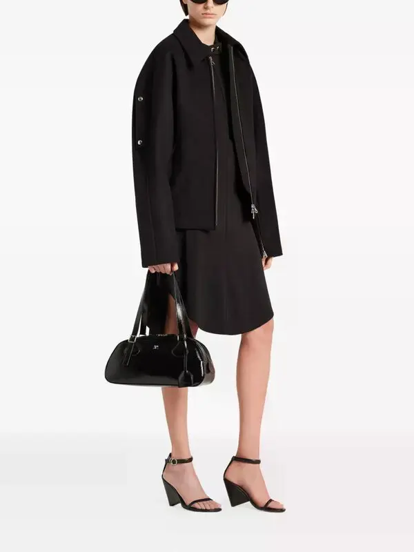 COURREGES Leather Shoulder Bag