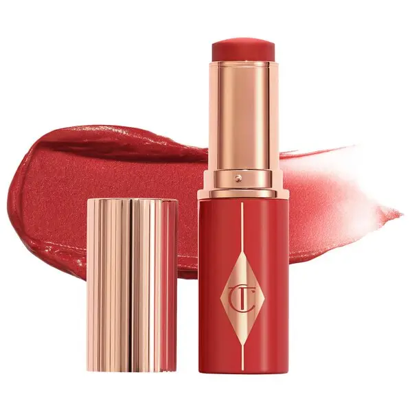 Charlotte Tilbury Unreal Lip + Cheek Glow Blush Stick With Hyaluronic Acid - Cherry Glow