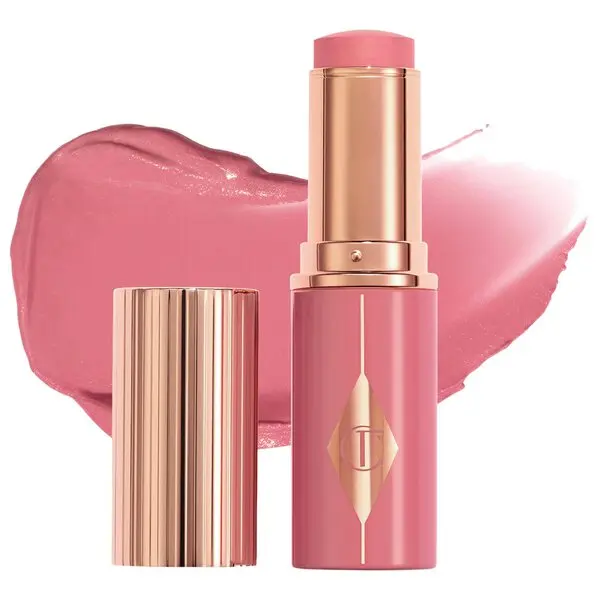 Charlotte Tilbury Unreal Lip + Cheek Glow Blush Stick With Hyaluronic Acid - Rosy Glow