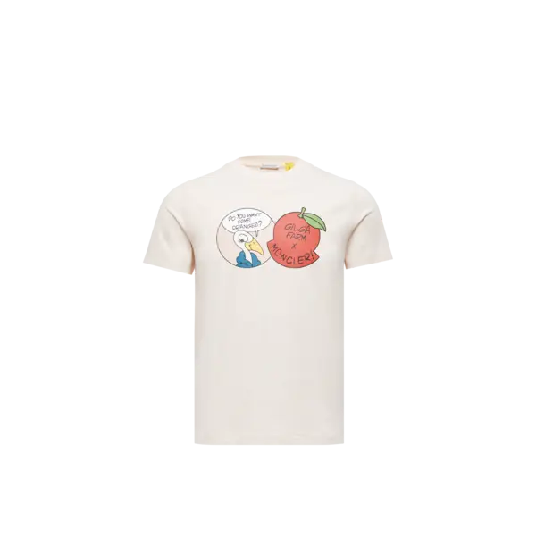 MONCLER X GILGA FARM DESIGNED BY DONALD GLOVER X Gilga Farm Donald Glover Cotton T-shirt - White