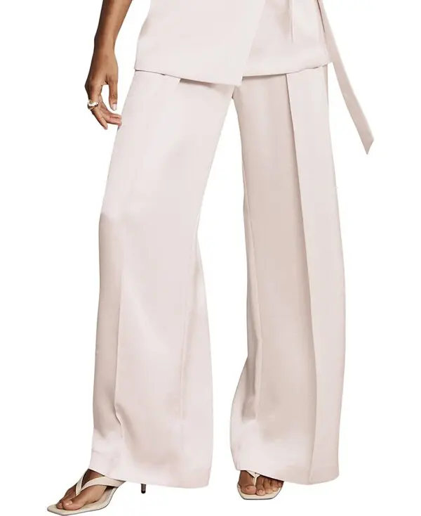 Mint Velvet Pleated Wide Leg Trousers