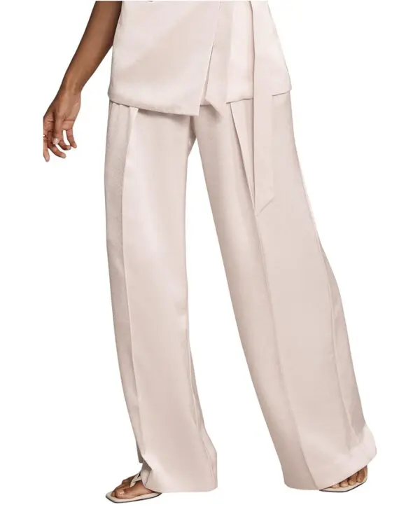 Mint Velvet Pleated Wide Leg Trousers