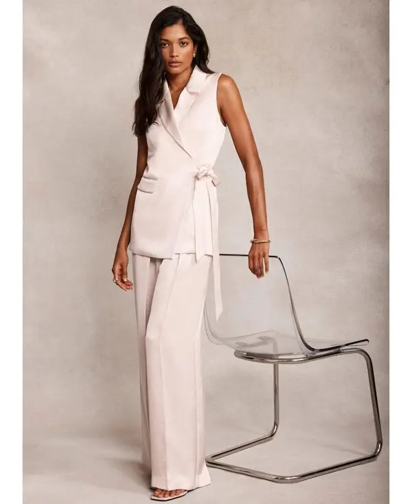 Mint Velvet Pleated Wide Leg Trousers