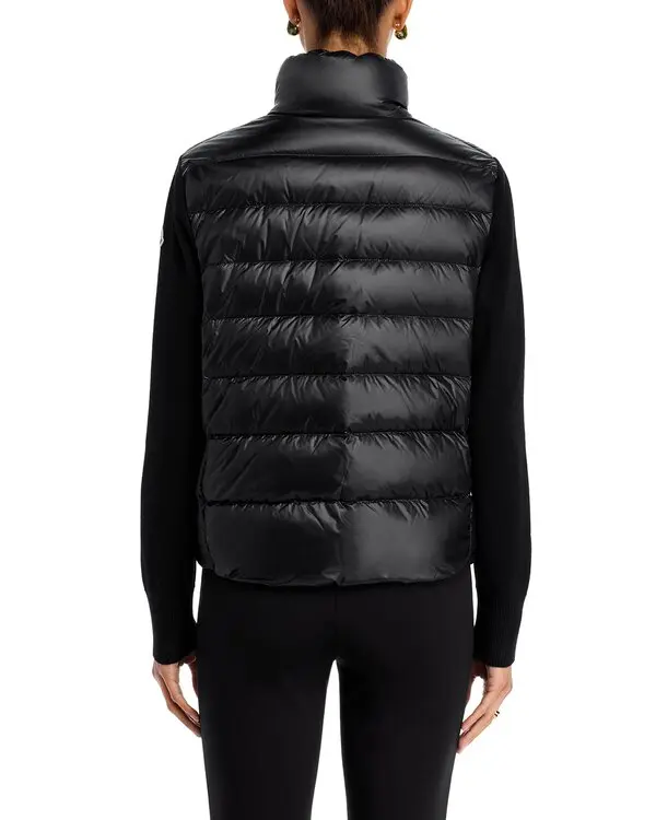 Moncler Cardigan Puffer Jacket - Black