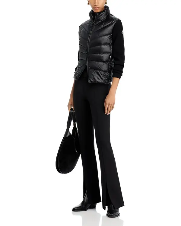 Moncler Cardigan Puffer Jacket - Black
