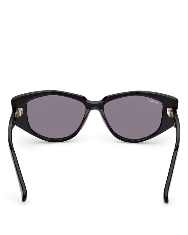Max Mara Round Sunglasses - Black/smoke