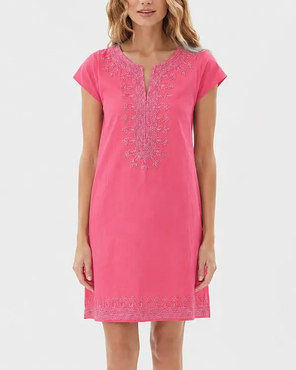 Calypso St. Barth Rowena Dress - Raspberry