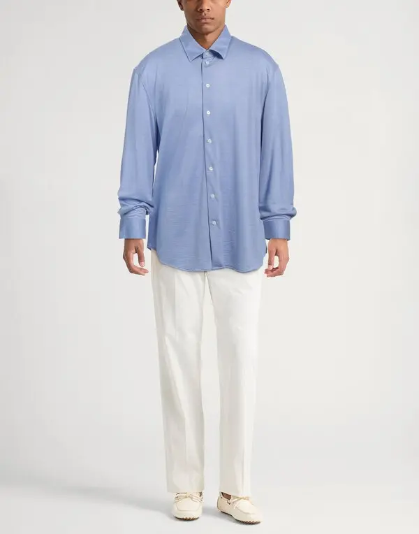 Emporio Armani Shirt Size Virgin Wool, Lyocell