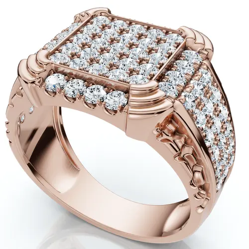 BLISS DIAMOND 2ct Diamond 14k Gold Ring - 14k Rose Gold