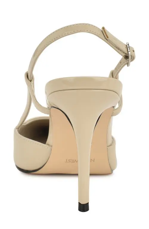 Nine West Mianda Pointed Toe Slingback Pump - Ivory