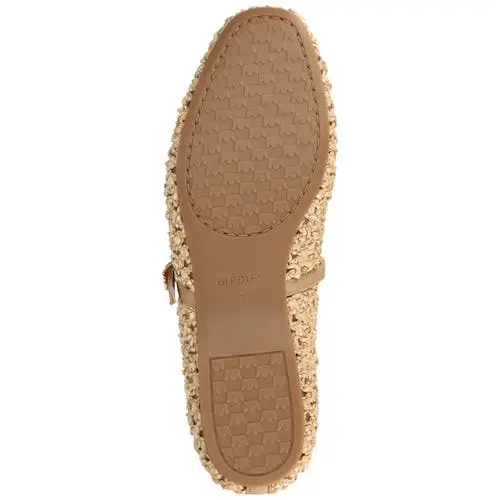 BIRDIES The Hummingbird Mary Jane Openweave Flat - Tan