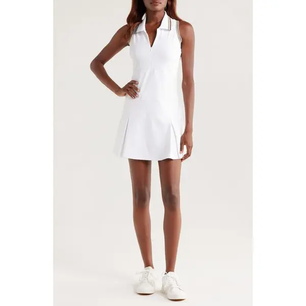 HEAD X Veronica Beard Ace Sleeveless Tennis Dress - White