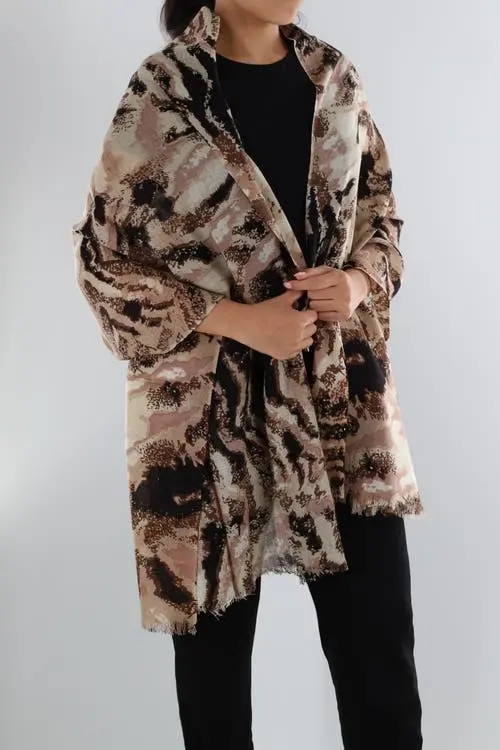 La Fiorentina Abstract Print Scarf
