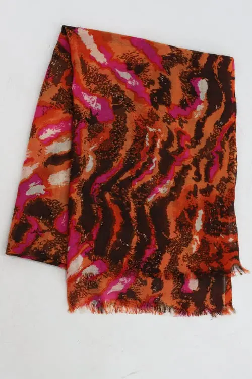 La Fiorentina Abstract Print Scarf