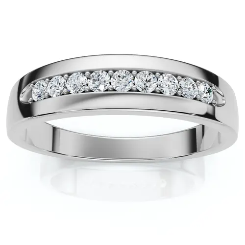 BLISS DIAMOND 14k 1/4ct Lab Grown Diamond Band - 14k White Gold