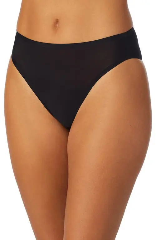 ON GOSSAMER Heavenly Stretch High Cut Briefs - Black