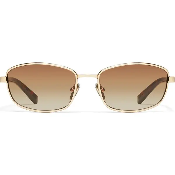 Quay 58mm Gradient Square Sunglasses - Gold/ Sepia