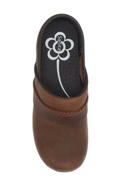 SANITA Lorette Leather Clogs