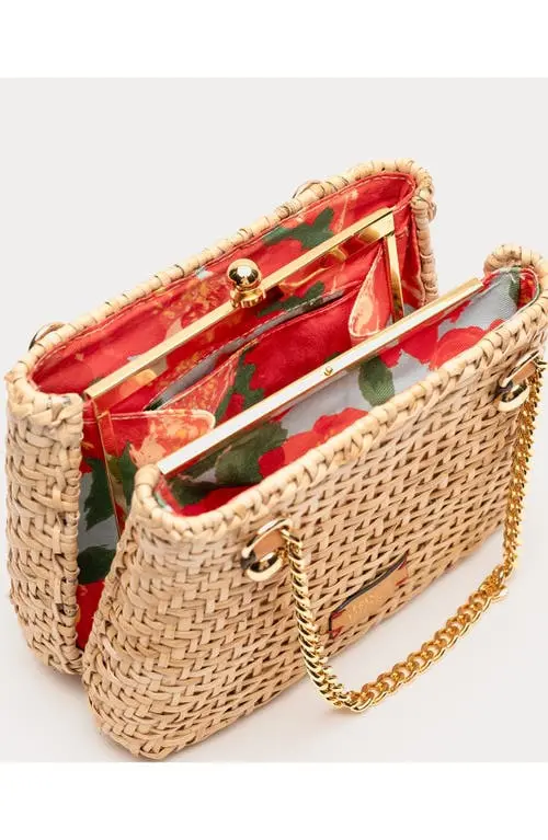 FRANCES VALENTINE Wicker Basket Shoulder Bag