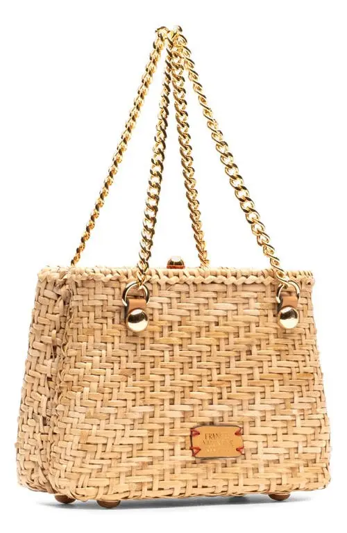 FRANCES VALENTINE Wicker Basket Shoulder Bag