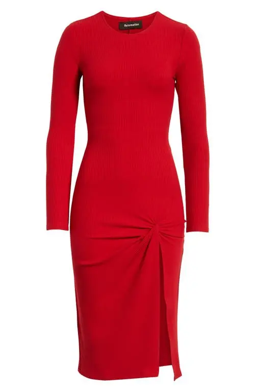 REFORMATION Piazza Ribbed Dress