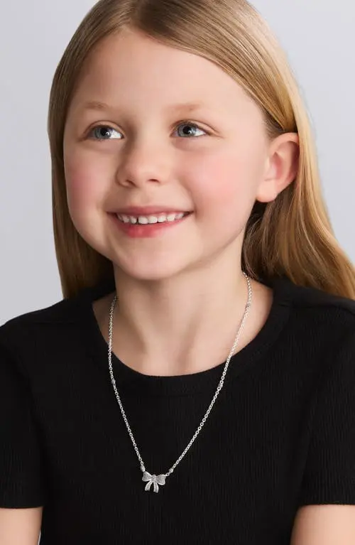 Lagos Kinder Caviar Bow Necklace