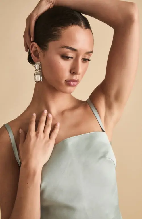 PETIT MOMENTS Martina Drop Earrings - Silver/pearl
