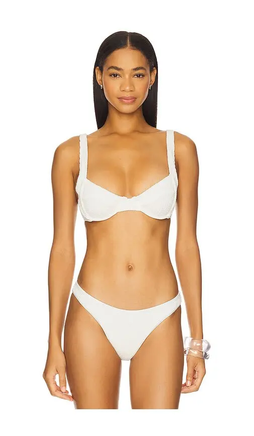 Good American Always Fit Demi Bikini Top - Cloud White001